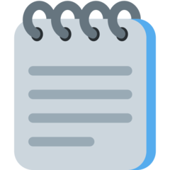 🗒️ Spiral Note Pad Emoji