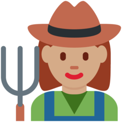 👩🏽‍🌾 Female Farmer: Medium Skin Tone Emoji