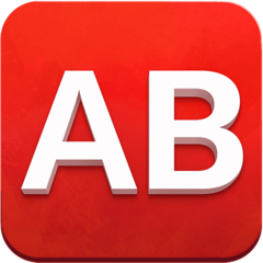🆎 Negative Squared AB Emoji