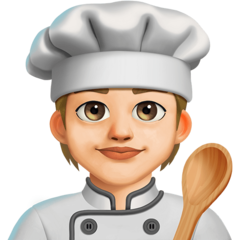 🧑🏼‍🍳 Cook: Medium-Light Skin Tone Emoji