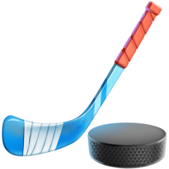 🏒 Ice Hockey Stick and Puck Emoji