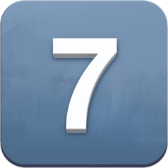 7️⃣ Keycap Digit Seven Emoji