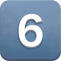 6️⃣ Keycap Digit Six Emoji
