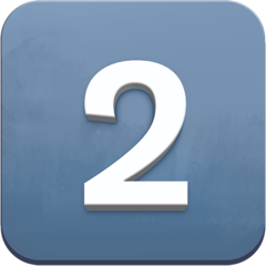 2️⃣ Keycap Digit Two Emoji