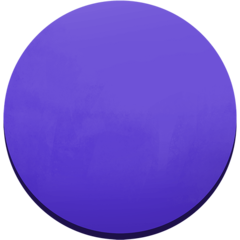 🟣 Large Purple Circle Emoji