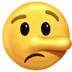 Lying Face Emoji | Lying Face Meaning