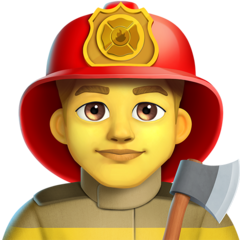 Man Firefighter Emoji | Emoji Man Firefighter Meaning