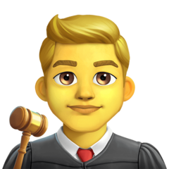 👨‍⚖️ Man Judge Emoji