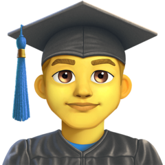👨‍🎓 Man Student Emoji