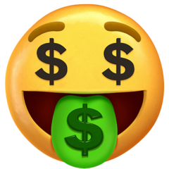 🤑 Money-Mouth Face Emoji