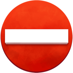 ⛔ No Entry Emoji