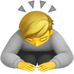 Person Bowing Emoji | Emoji Person Bowing Meaning