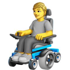🧑‍🦼 Person in Motorized Wheelchair Emoji