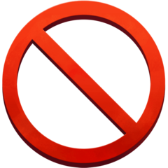 🚫 No Entry Sign Emoji