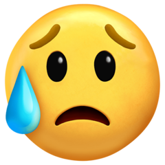 Sad but Relieved Face Emoji | Sad but Relieved Face Meaning