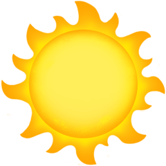 ☀️ Black Sun with Rays Emoji