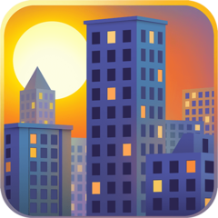 🌇 Sunset Over Buildings Emoji