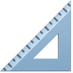 📐 Triangular Ruler Emoji