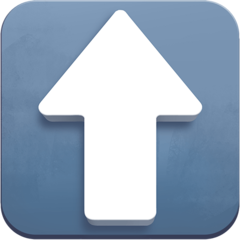 ⬆️ Upwards Black Arrow Emoji