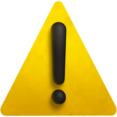 ⚠️ Warning Sign Emoji