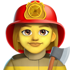 👩‍🚒 Woman Firefighter Emoji
