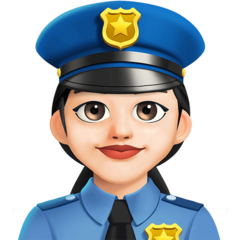 👮🏻‍♀️ Female Police Officer: Light Skin Tone Emoji