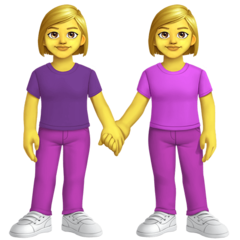 Women Holding Hands Emoji | Emoji Women Holding Hands Meaning