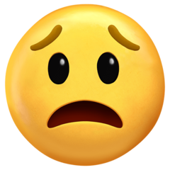 Worried Face Emoji | Emoji Worried Face Meaning