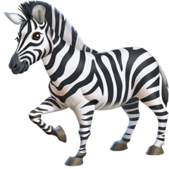 🦓 Zebra Face Emoji