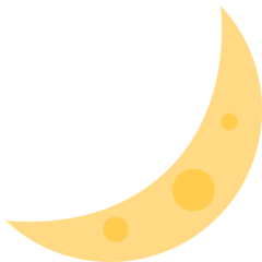 🌙 Crescent Moon Emoji