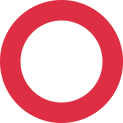 ⭕ Círculo Rojo Hueco emojis