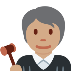 🧑🏽‍⚖️ Judge: Medium Skin Tone Emoji