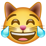 😹 Cat Face with Tears of Joy Emoji