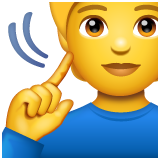 Deaf Person Emoji | Emoji Deaf Person Meaning
