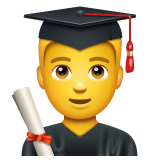 👨‍🎓 Man Student Emoji