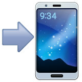 📲 Mobile Phone with Rightwards Arrow at Left Emoji
