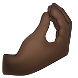 🤌🏿 Pinched Fingers: Dark Skin Tone Emoji