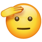 Saluting Face Emoji | Emoji Saluting Face Meaning
