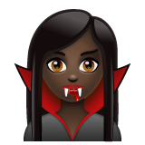 🧛🏿 Vampire: Dark Skin Tone Emoji