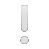 White Exclamation Mark Ornament Emoji