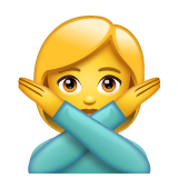 🙅‍♀️ Woman Gesturing No Emoji