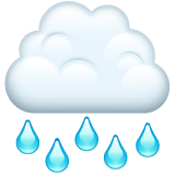🌧️ Cloud with Rain Emoji