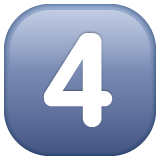4️⃣ Keycap Digit Four emojis
