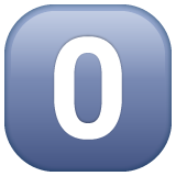 0️⃣ Keycap Digit Zero Emoji