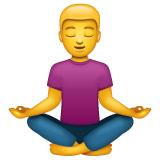 🧘‍♂️ Man in Lotus Position Emoji