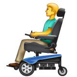 👨‍🦼 Man in Motorized Wheelchair Emoji