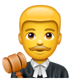 👨‍⚖️ Man Judge Emoji