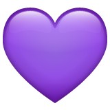 💜 Purple Heart Emoji