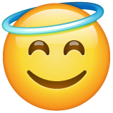 😇 Smiling Face with Halo Emoji