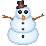 ⛄ Snowman Without Snow Emoji